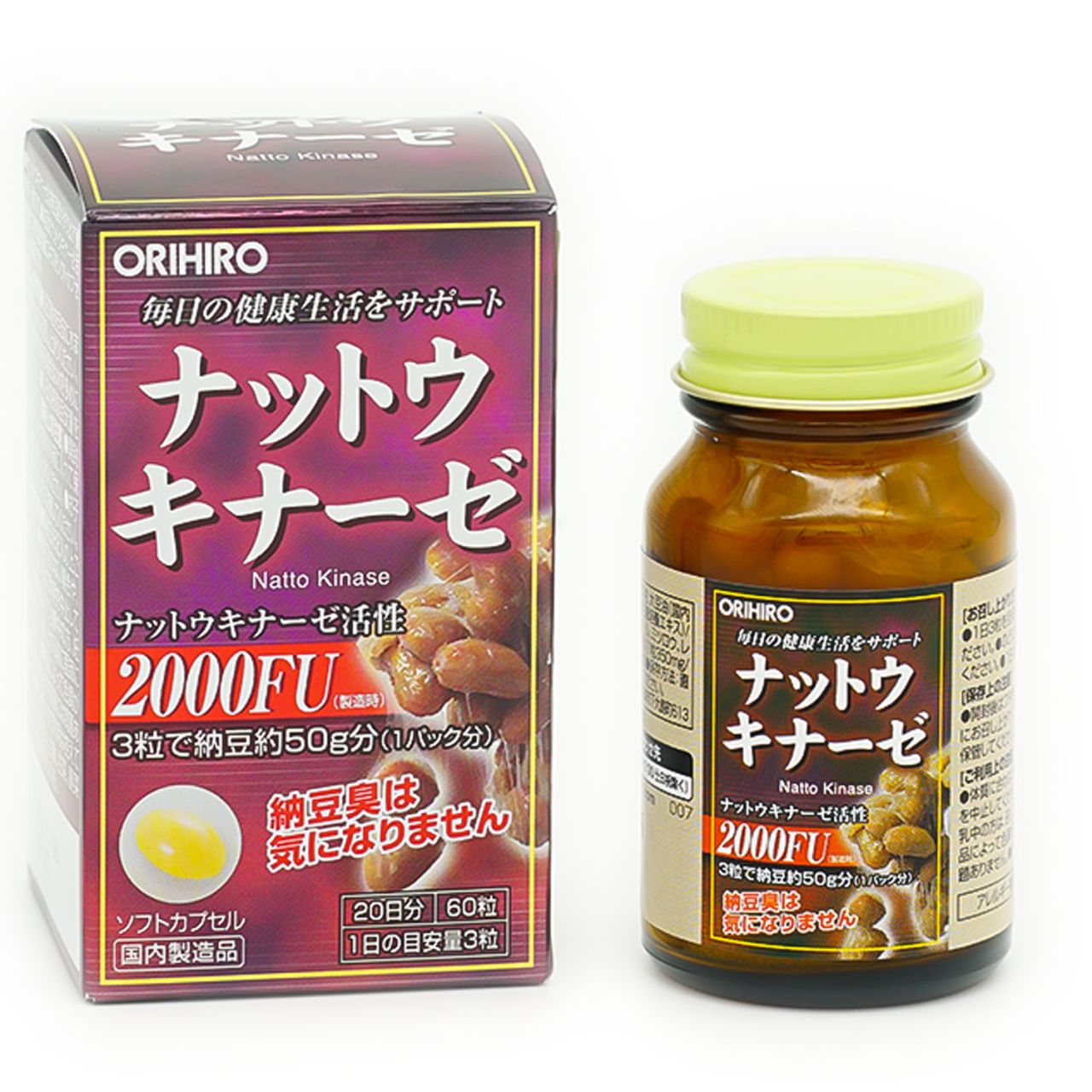 Viên uống chống đột quỵ Nattokinase Orihiro 2000FU